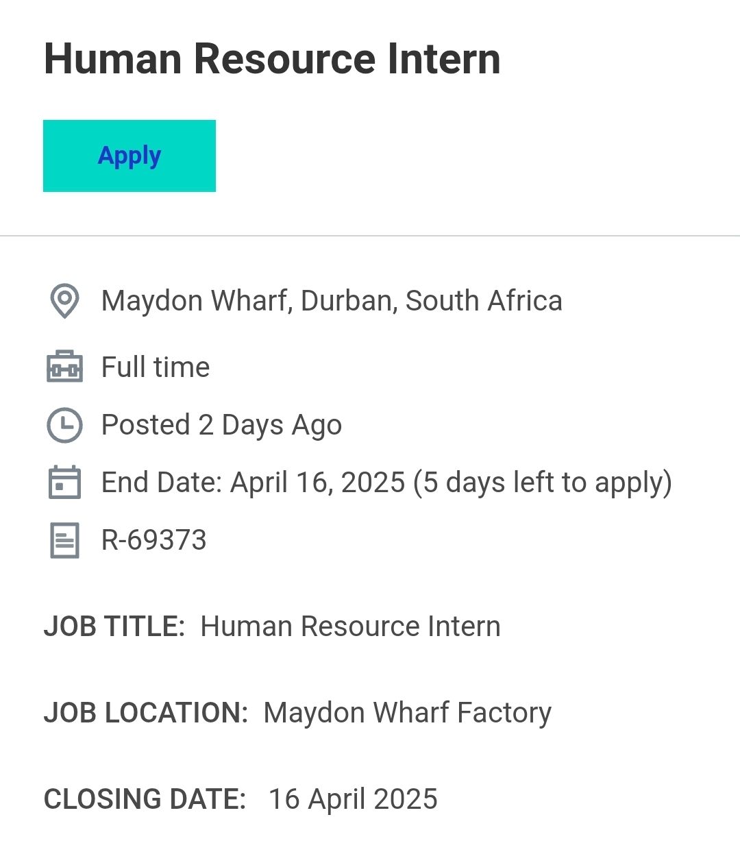 Unilever Human Resource Learnership - Careersroom